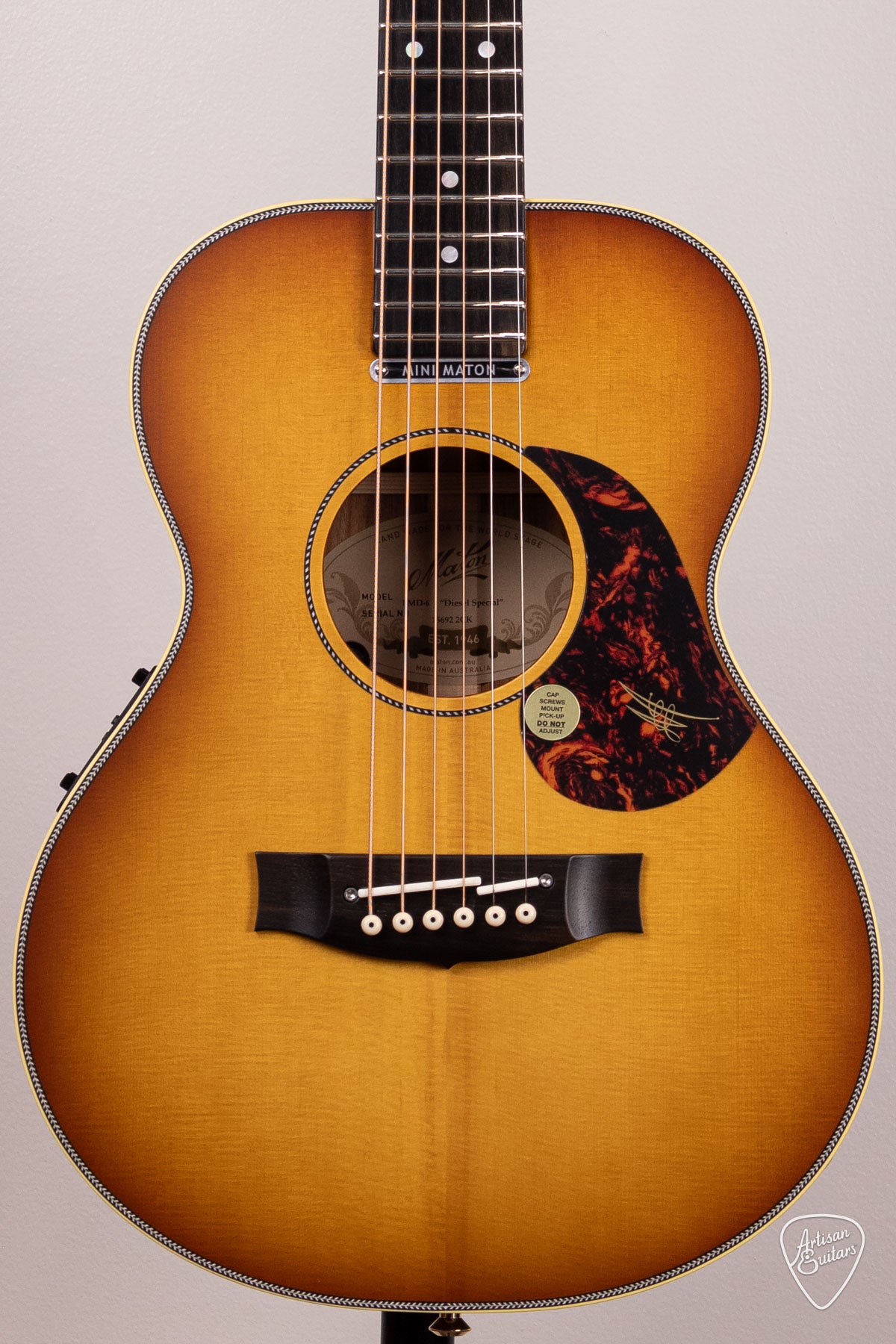 Artisan Guitars largest authorized US Maton Guitar dealer.